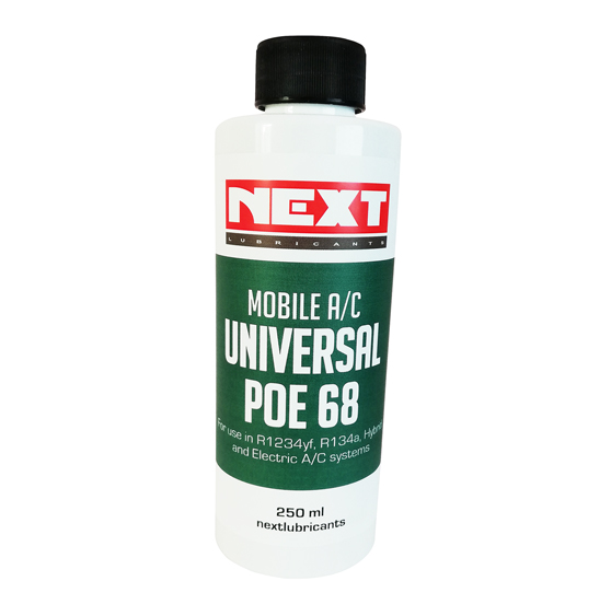 UNIVERSAL POE68 ESTER OIL FOR ALL AUTOMOTIVE A/C COMPRESSOR – 250ML